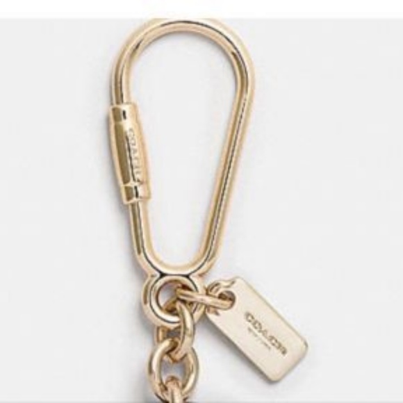 Coach | Accessories | Nwt Coach Leather Red Heart Charm Stud Keychain ...